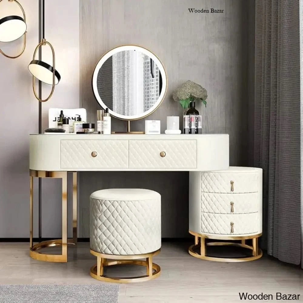 Wooden Bazar Flutura Vanity Dressing Table with mirror modern dressing table designs for bedroom ...